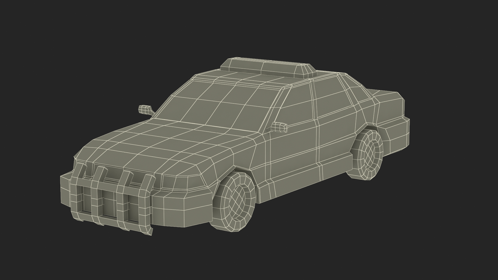 3D Low Poly Stylized Model Police Car - TurboSquid 2274214