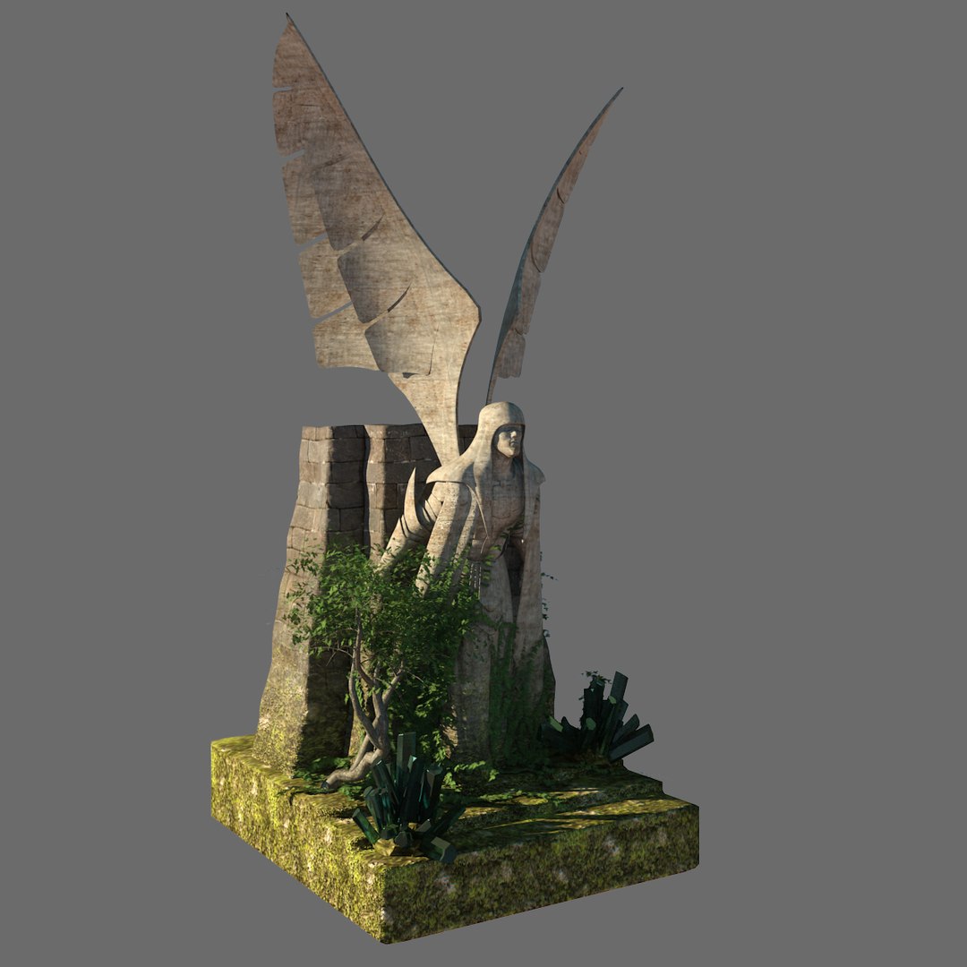 3d Model Statue Architectural