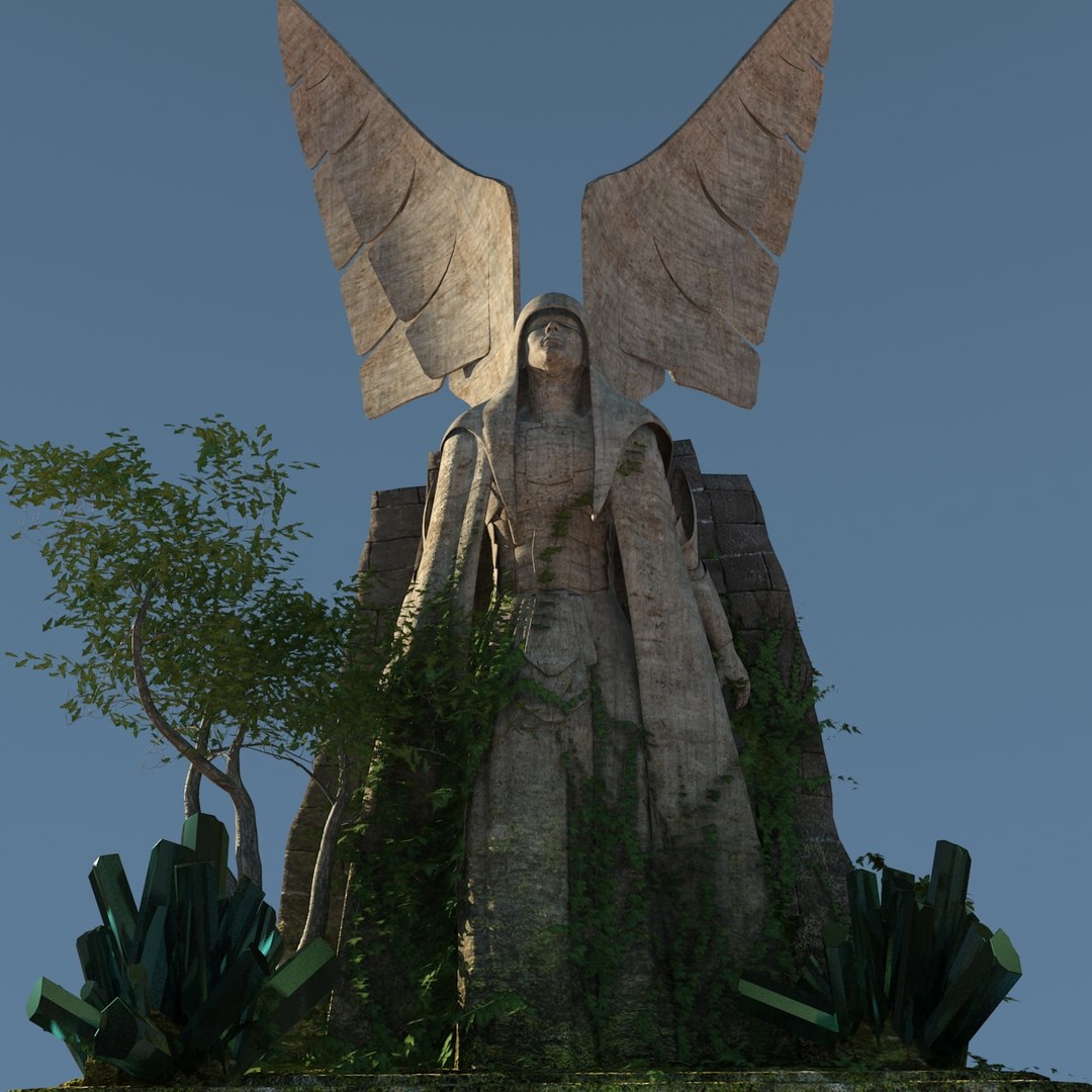 3d Model Statue Architectural
