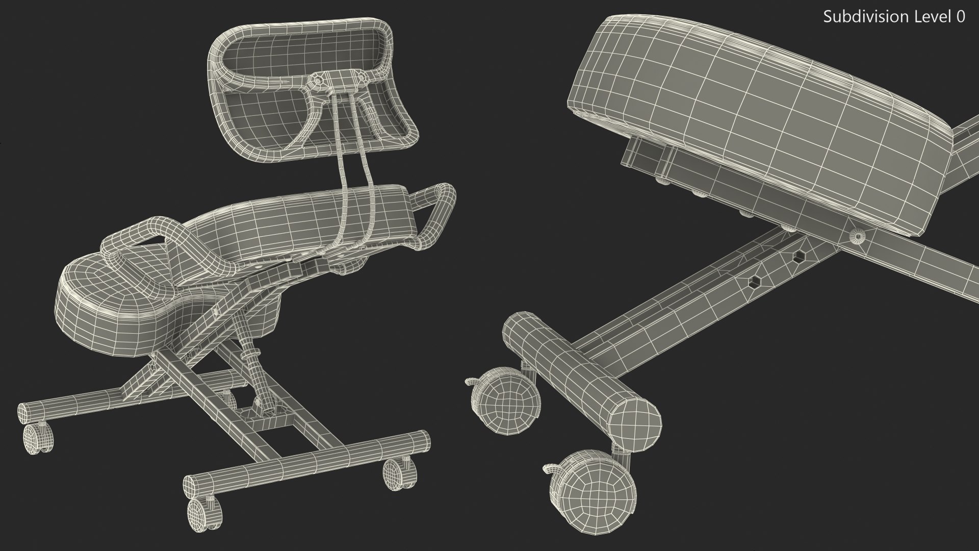 3D Ergonomic Kneeling Chair With Back Support - TurboSquid 1774583