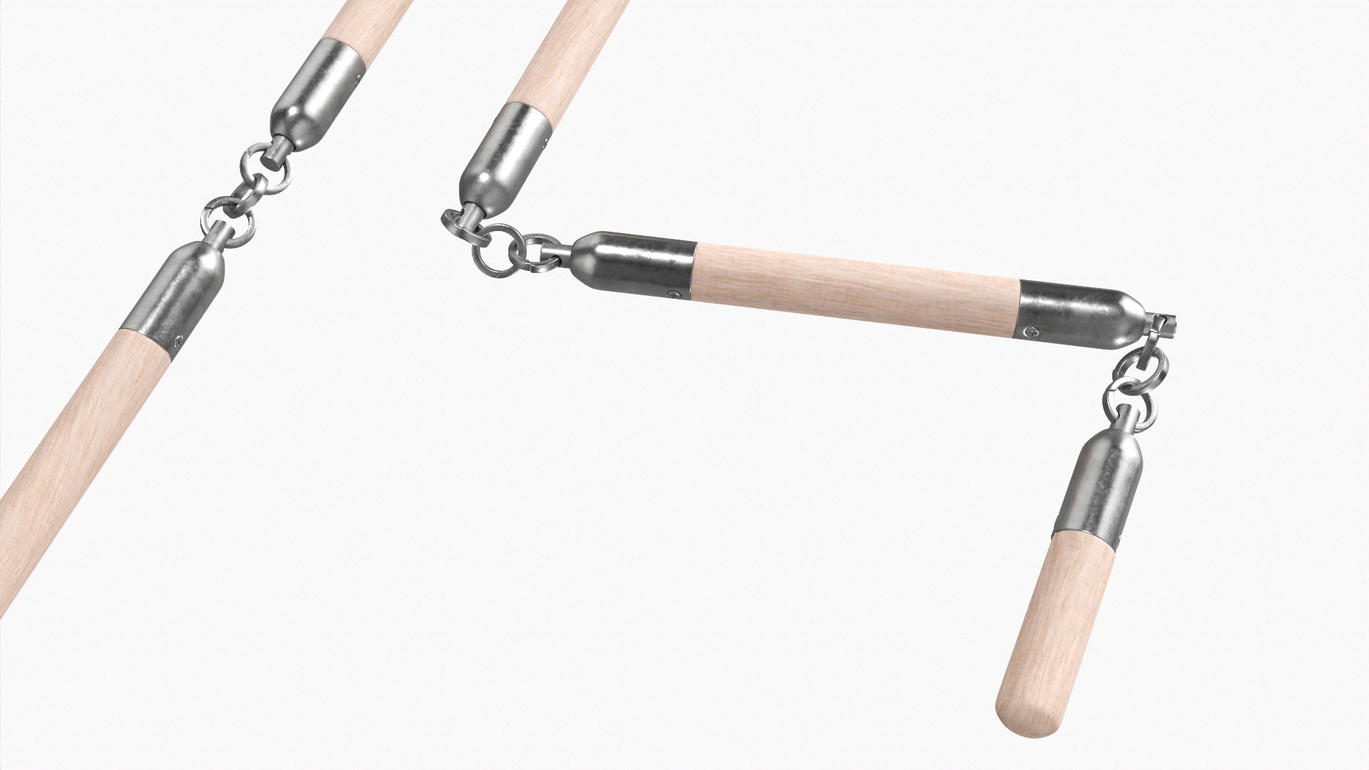 3D Flail three sectional short model - TurboSquid 1856748