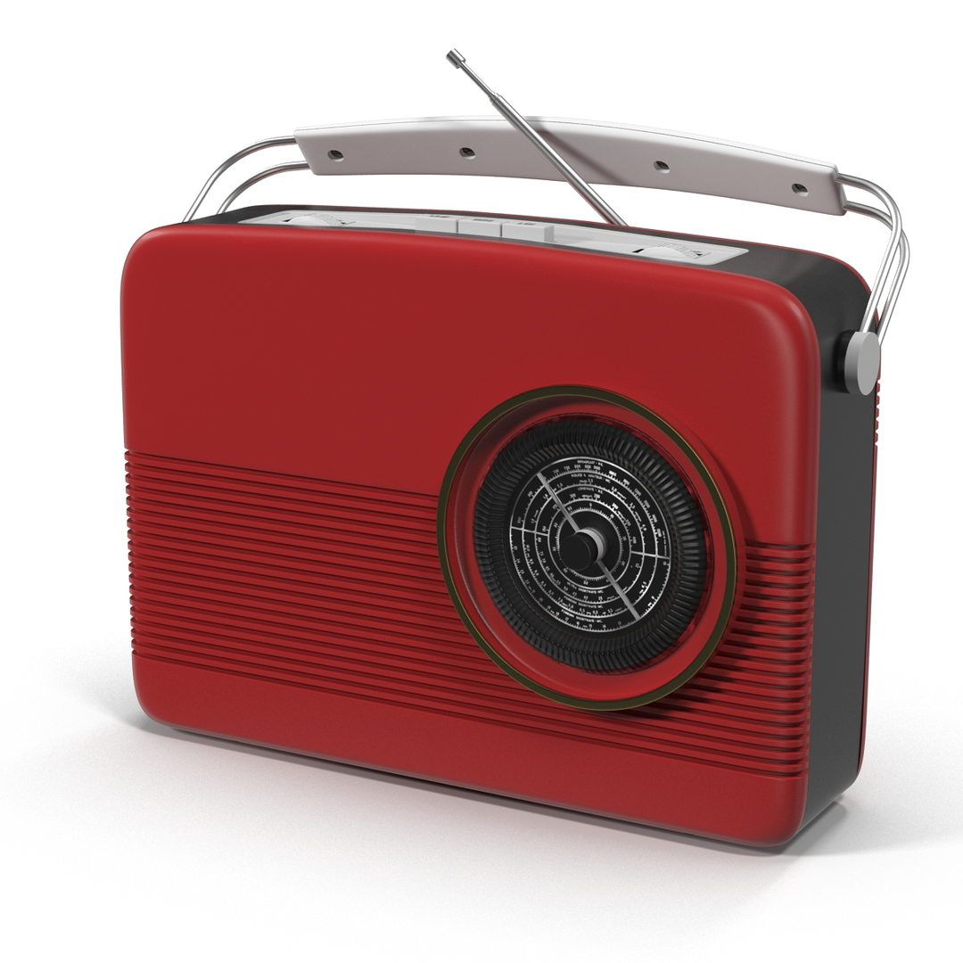 retro radio generic modeled c4d