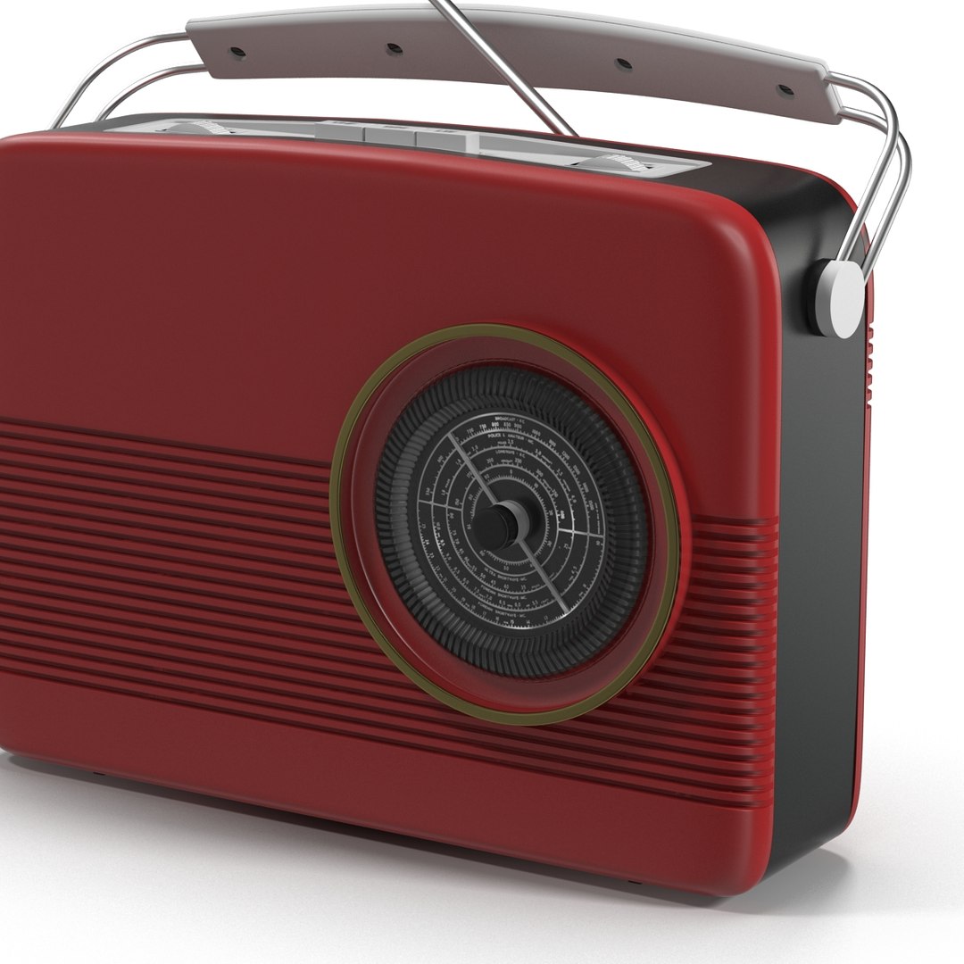 retro radio generic modeled c4d