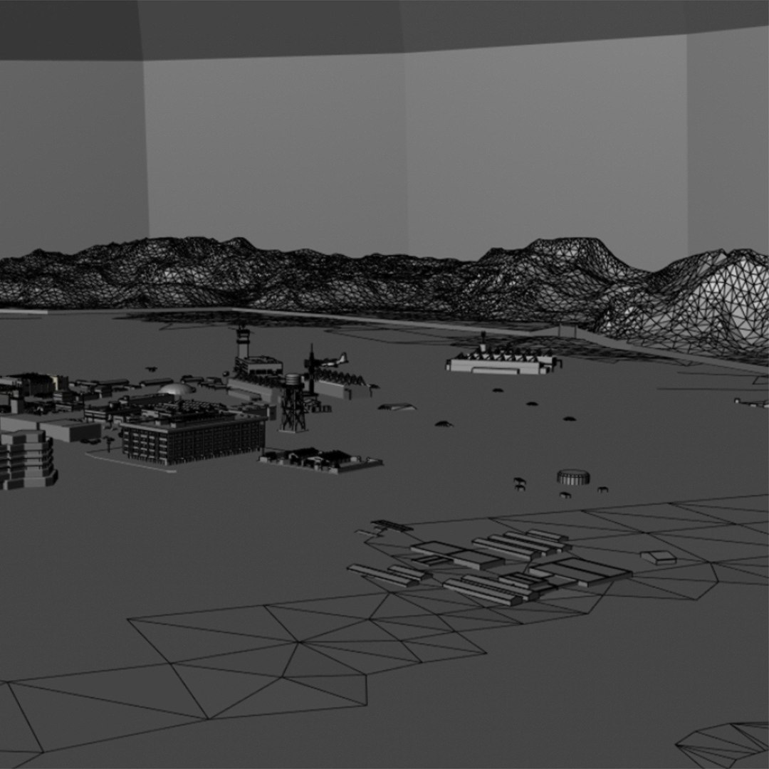3d Naval Military Base Model
