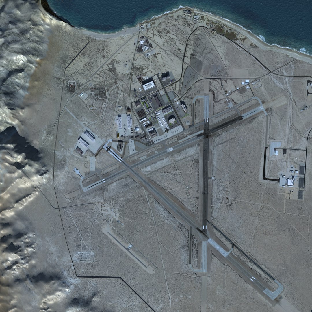 3d Naval Military Base Model