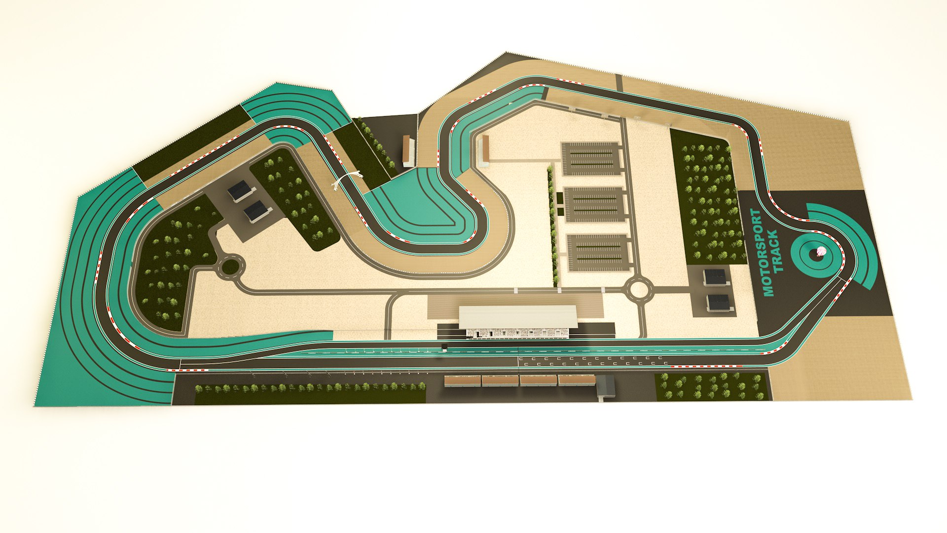 3D Mototsport Track Model - TurboSquid 2259256
