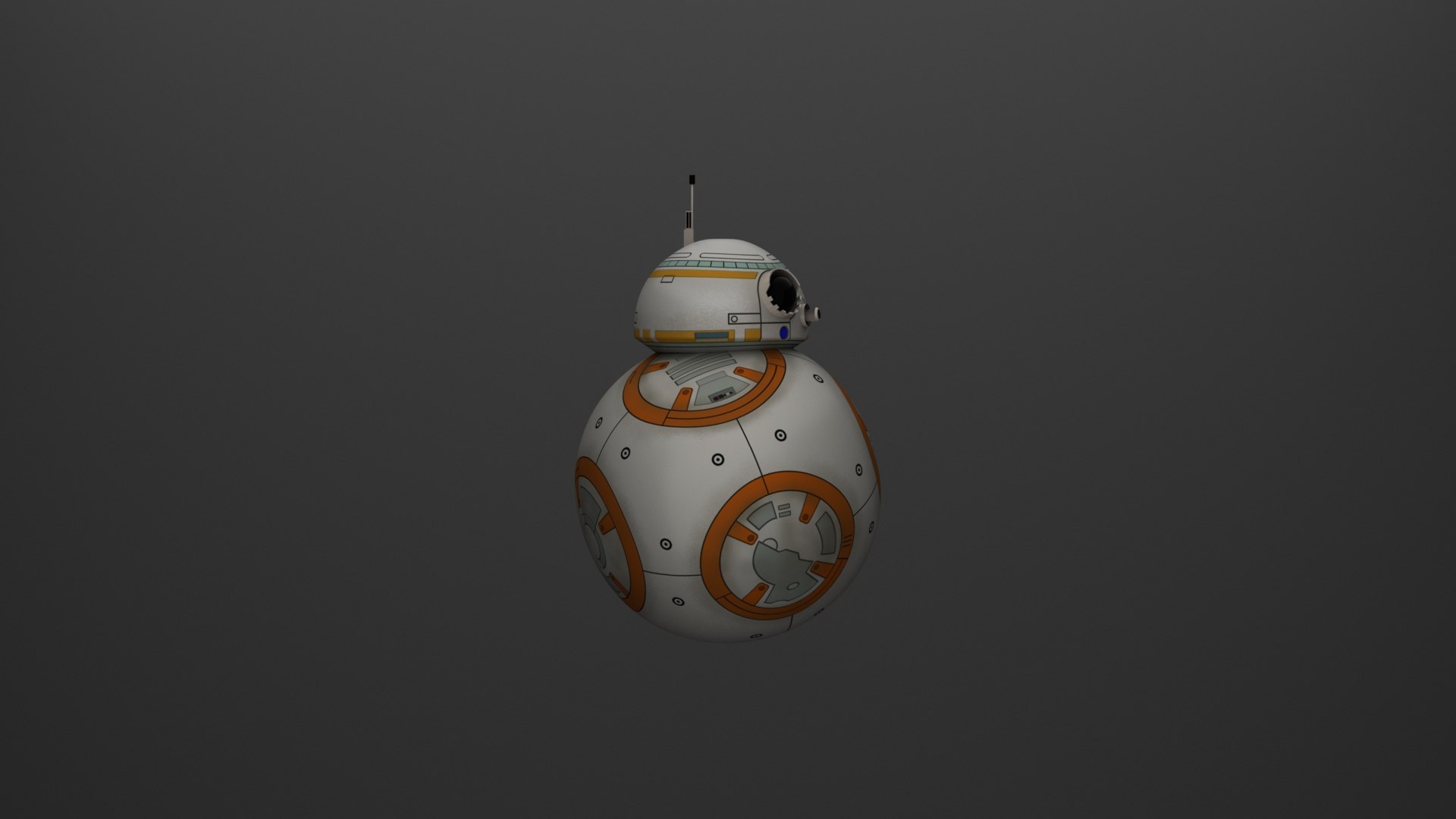 BB-8 Droid 3D Model Textured and Rigged model - TurboSquid 2183033