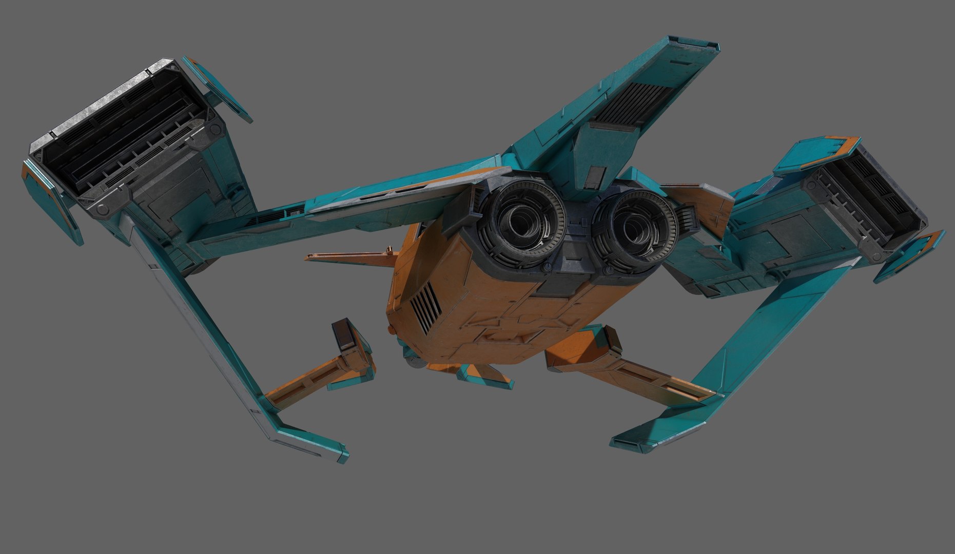 Spaceship 3D Model - TurboSquid 1286635