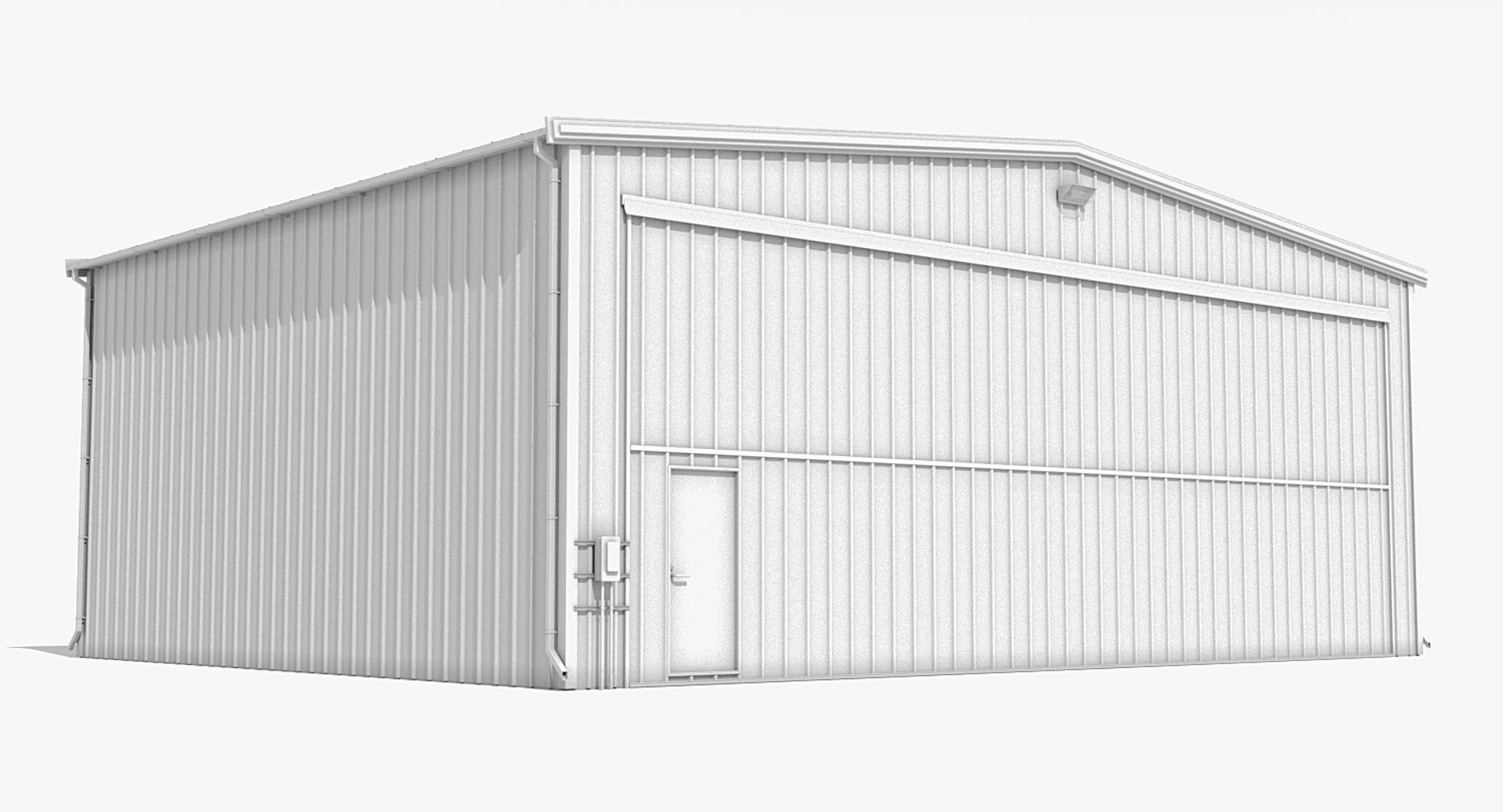 Aircraft Hangar 3d Model