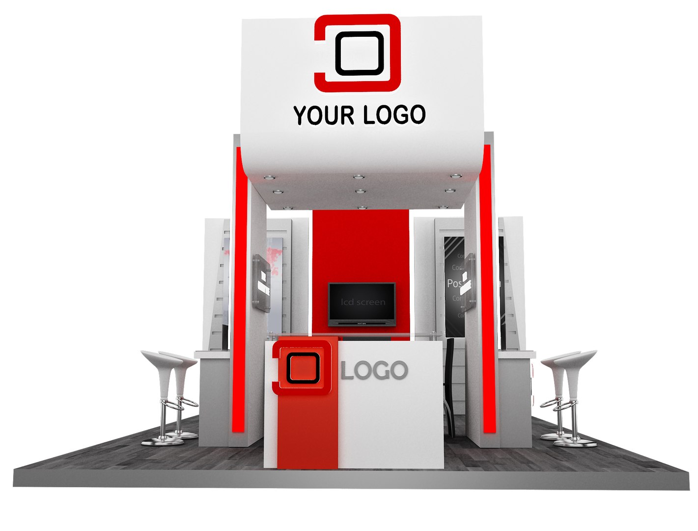 3D Booth Exhibition Stand A593d - TurboSquid 1794800