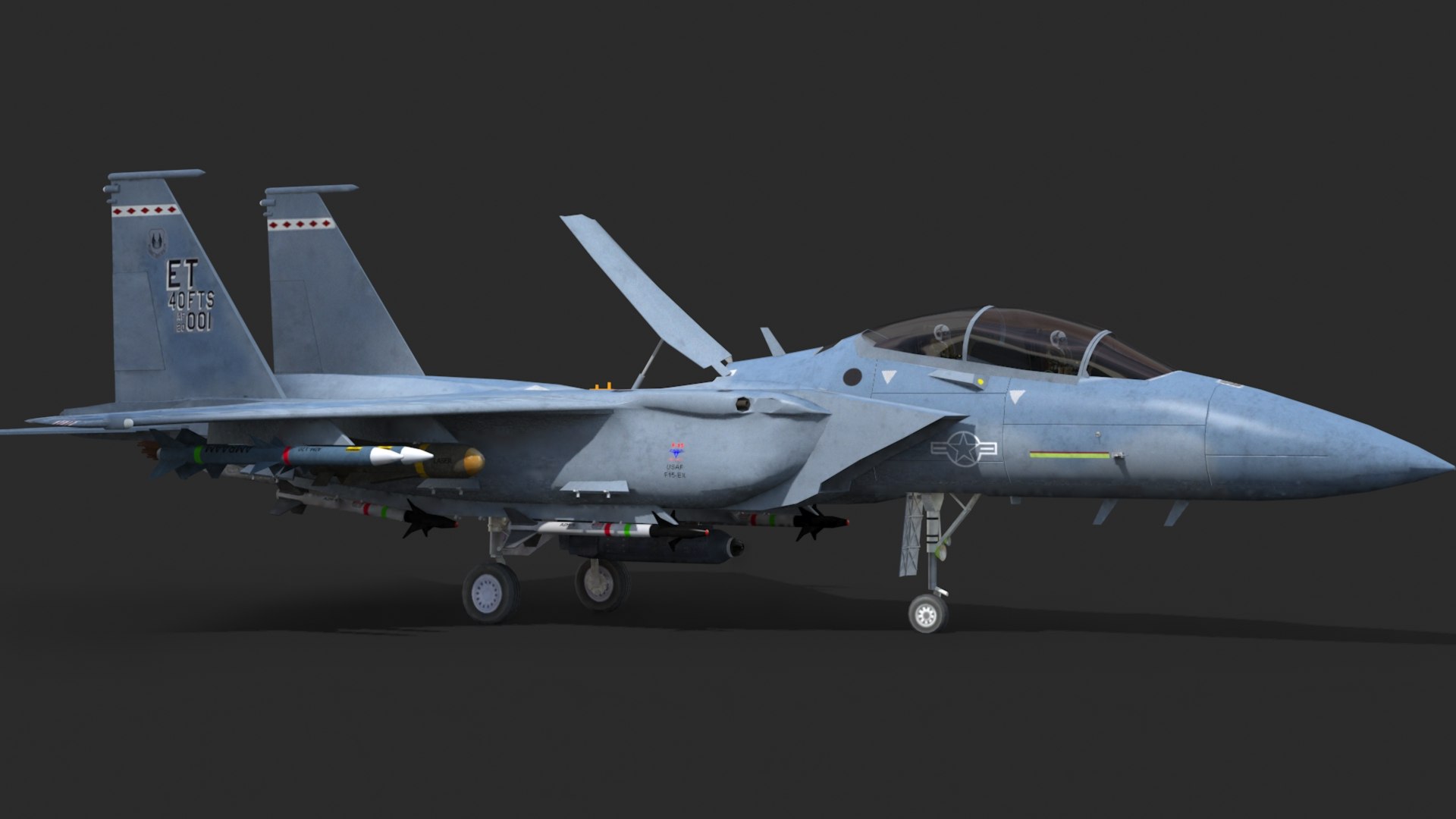 3D F15ex Eagle II fighter jet - TurboSquid 2147978