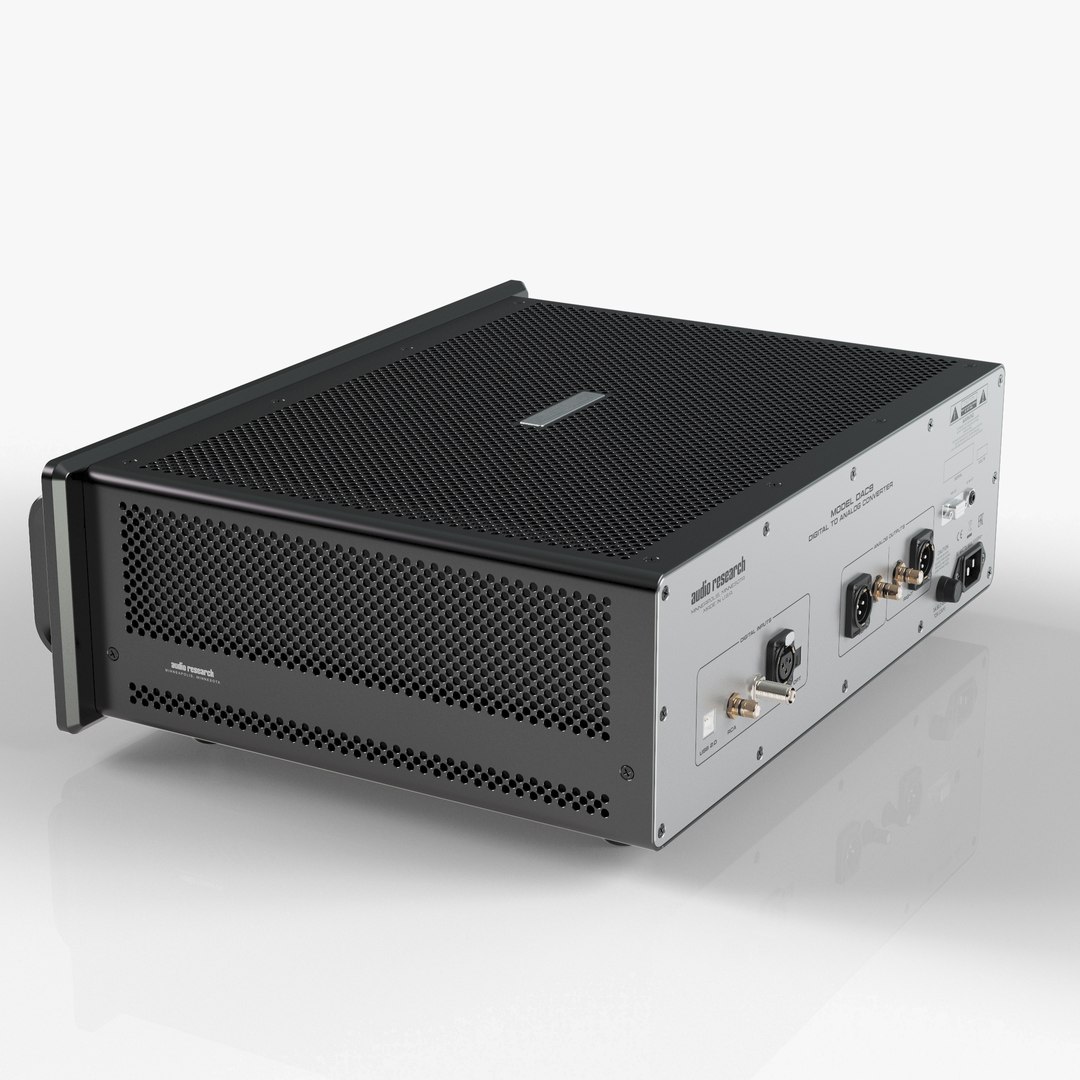 3D Audio Research DAC 9 Tube DAC Black Model - TurboSquid 2007815