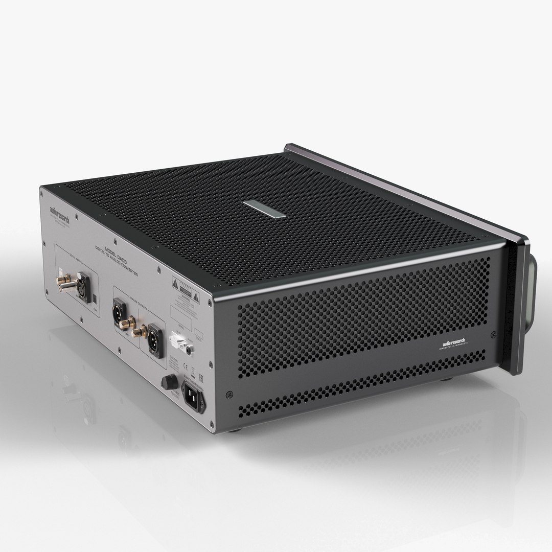 3D Audio Research DAC 9 Tube DAC black model - TurboSquid 2007815