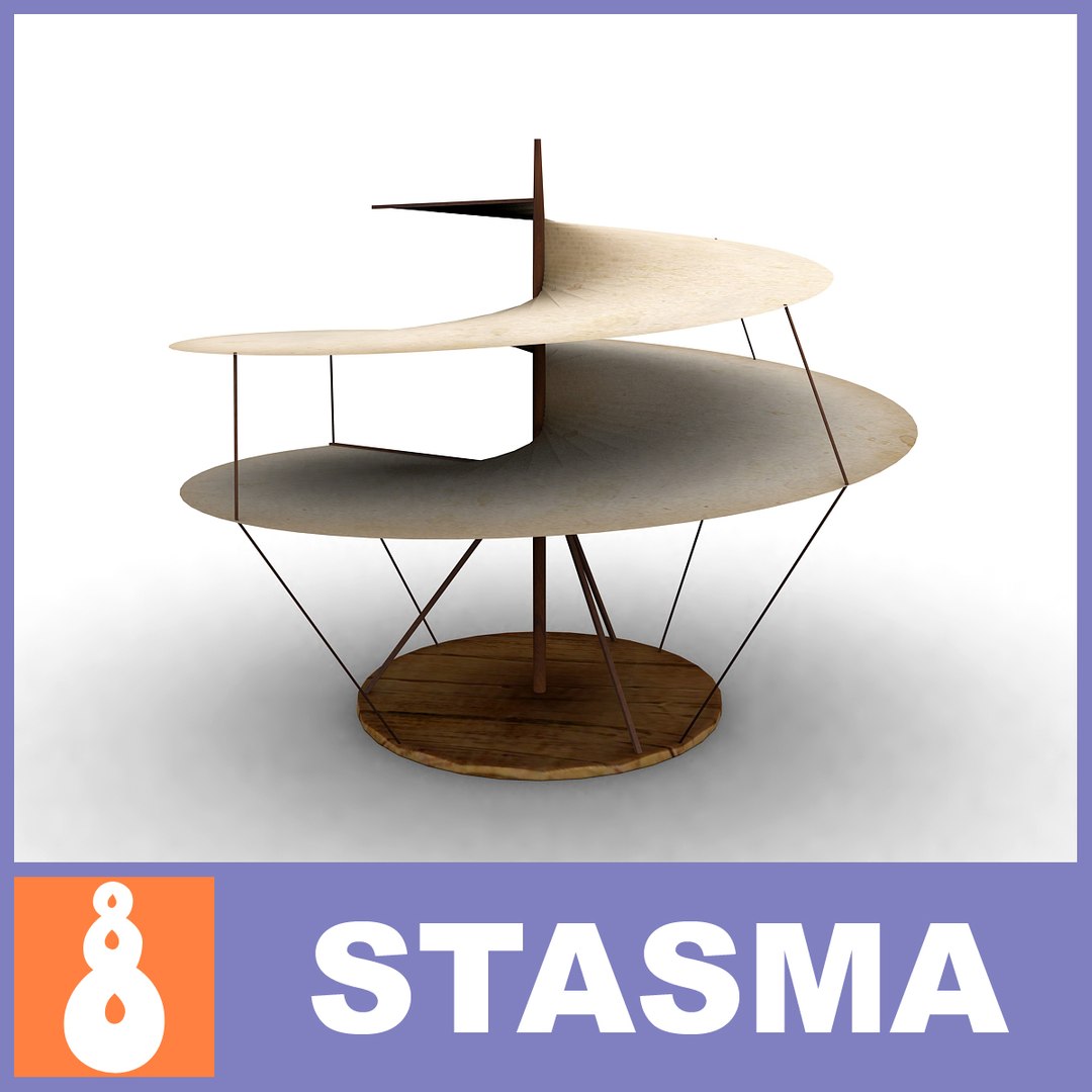 leonardo helicopter 3d model