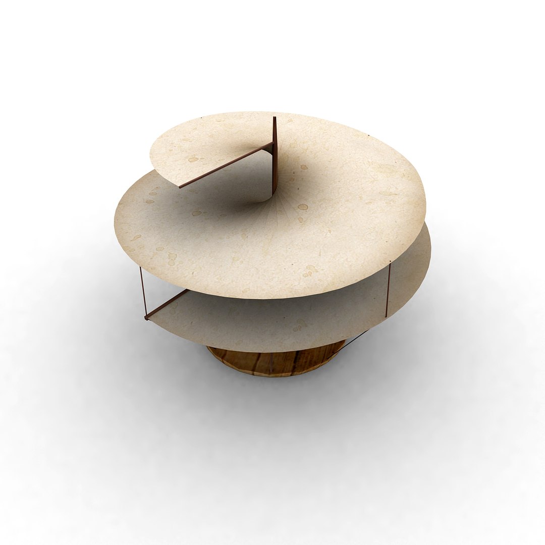 leonardo helicopter 3d model