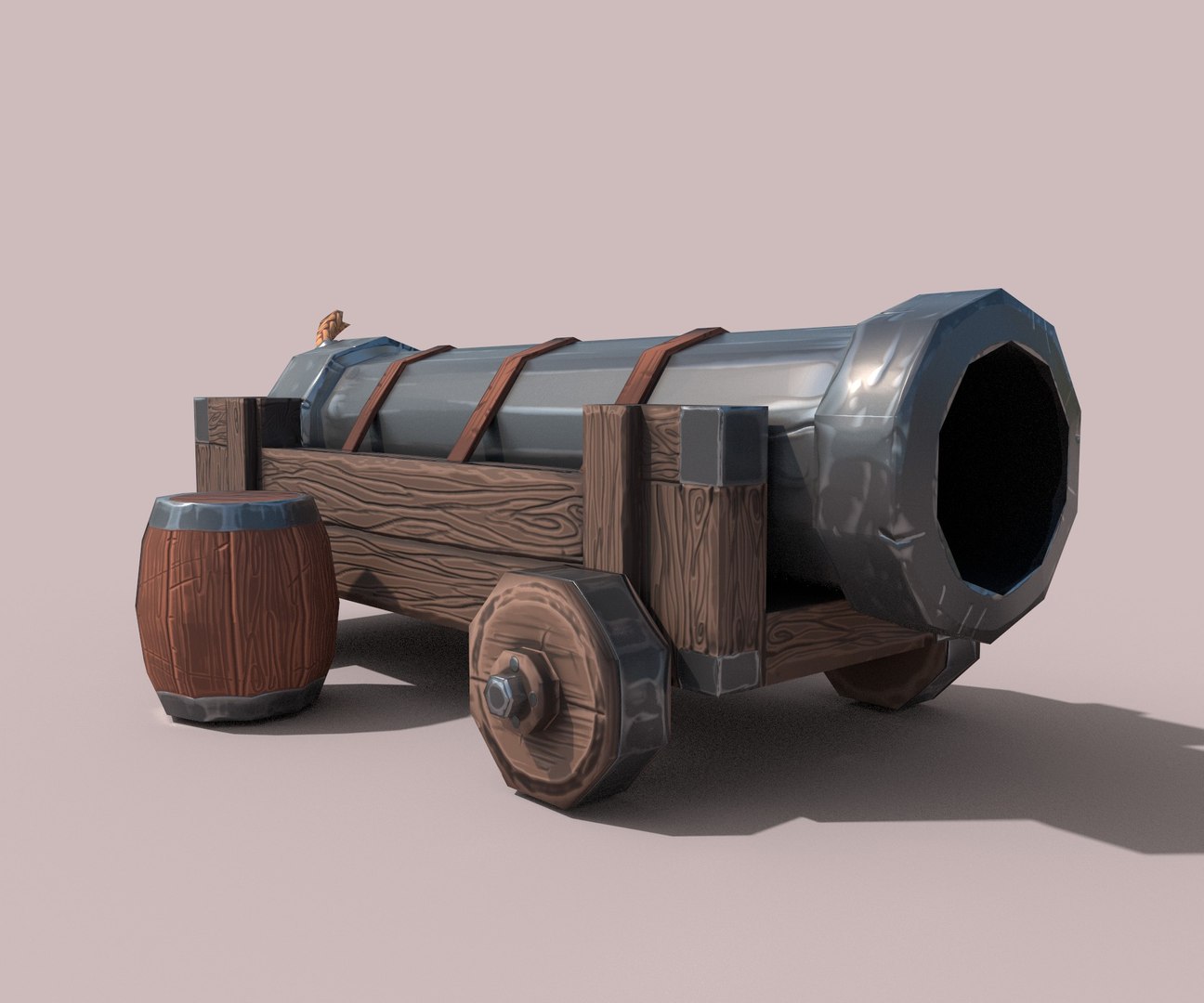 Stylized Cannon 3D Model - TurboSquid 1594120