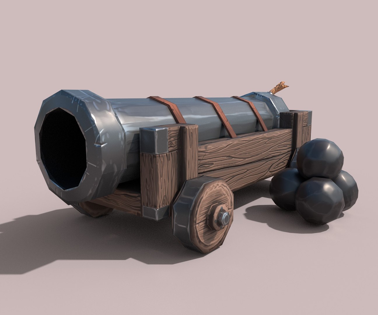 Stylized Cannon 3D Model - TurboSquid 1594120