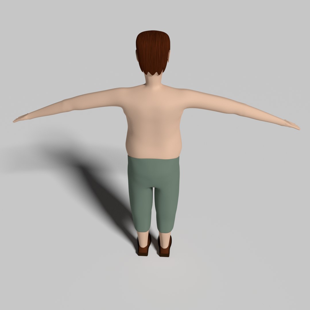 3D Man Fat Human Model - TurboSquid 1185948