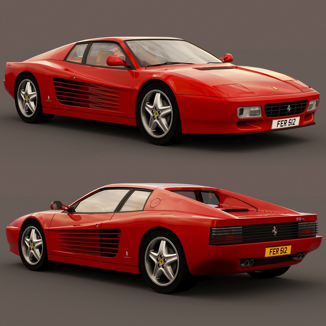 3D ferrari 512 testarossa 1991 - TurboSquid 2024198