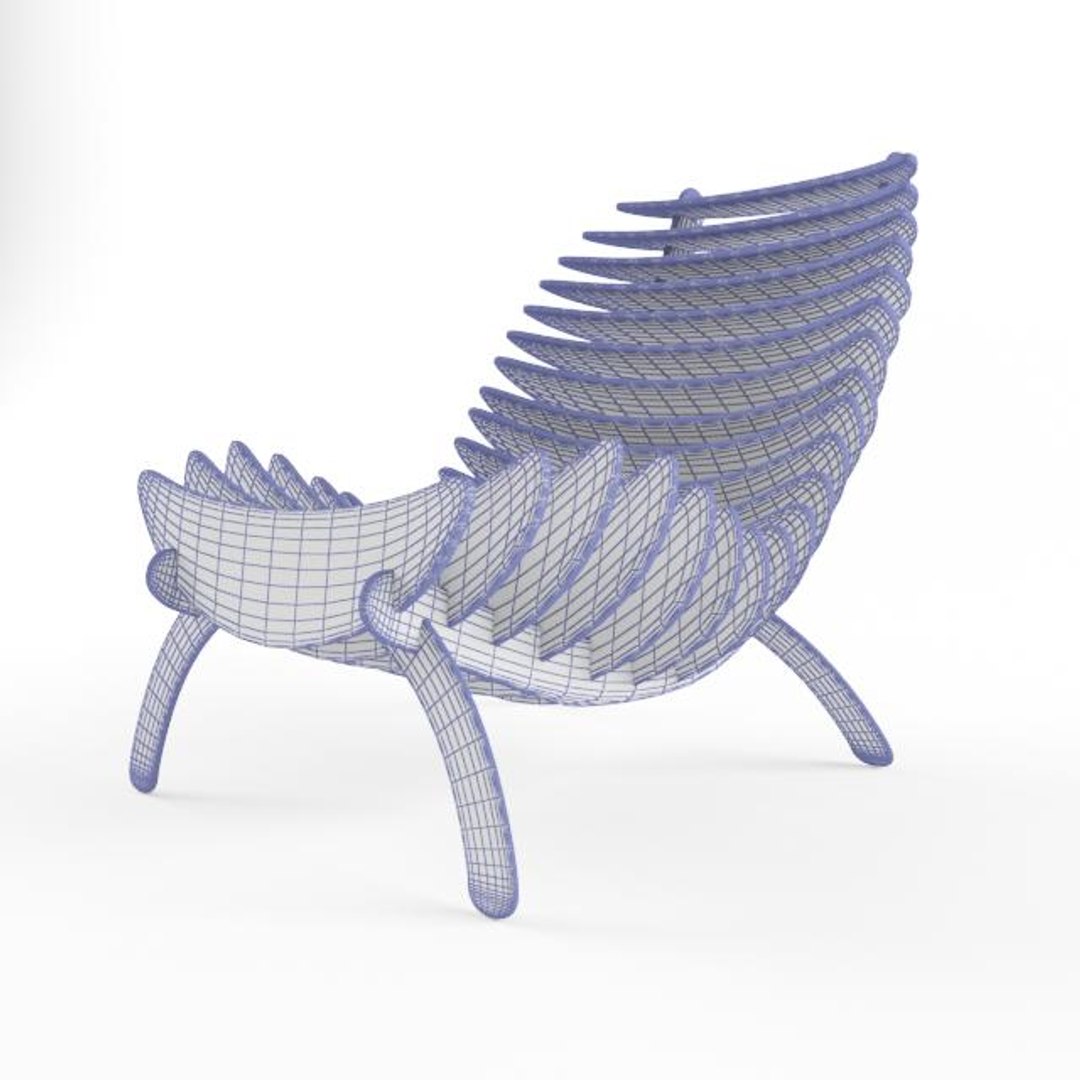 3d Fishbone Chair Design Model
