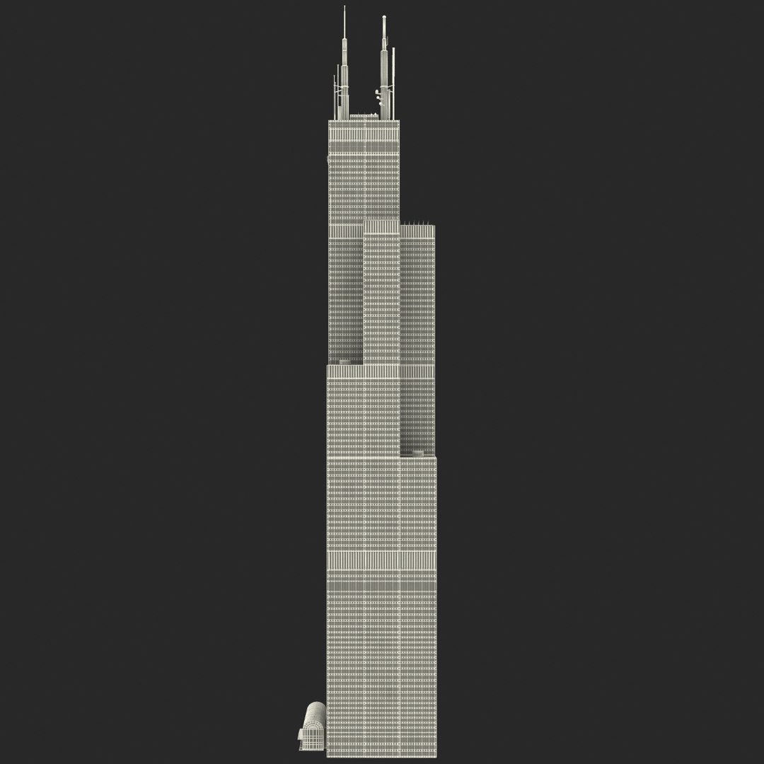 3d model willis tower