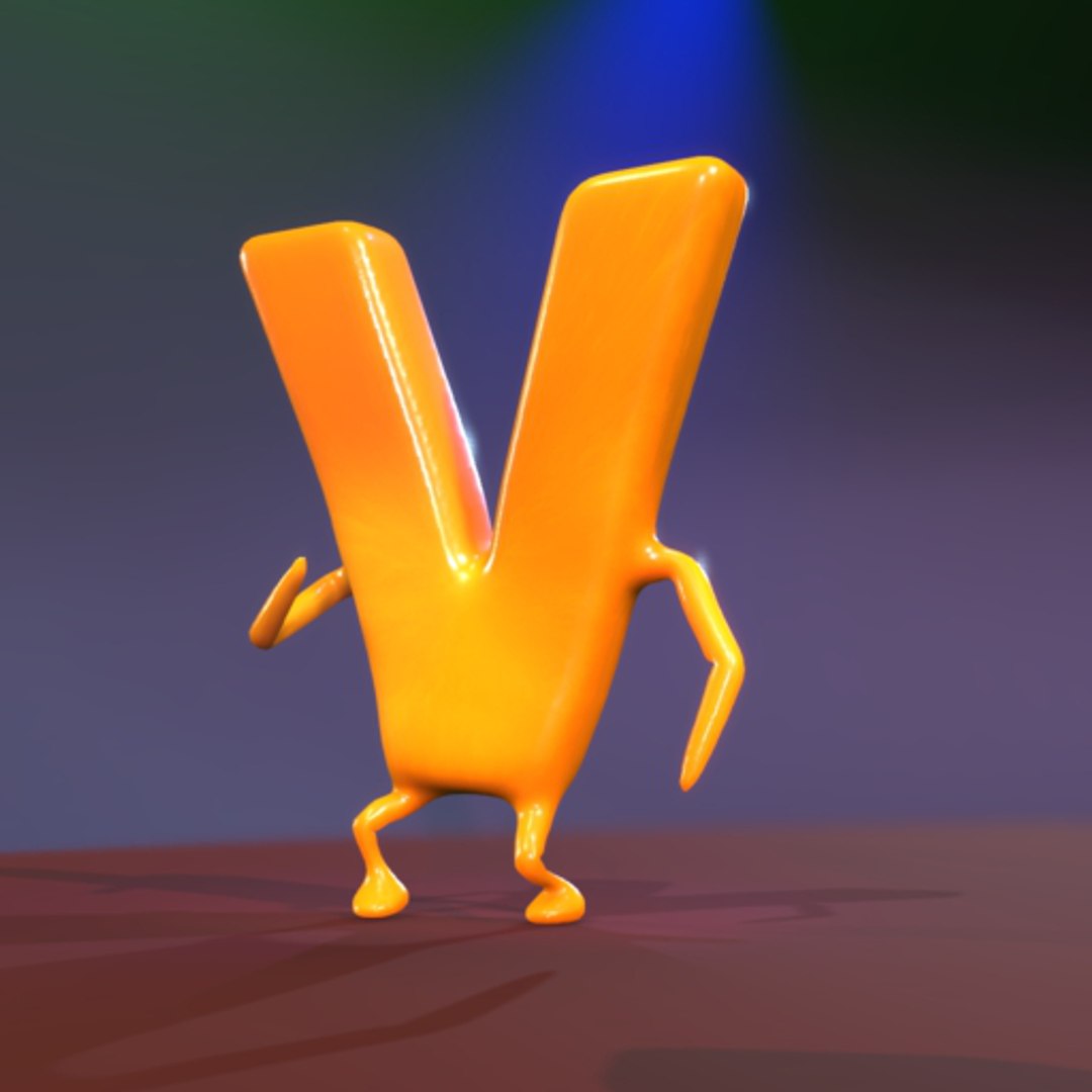 FULLY RIGGED ALPHABET PACK 3D Model - TurboSquid 2275542