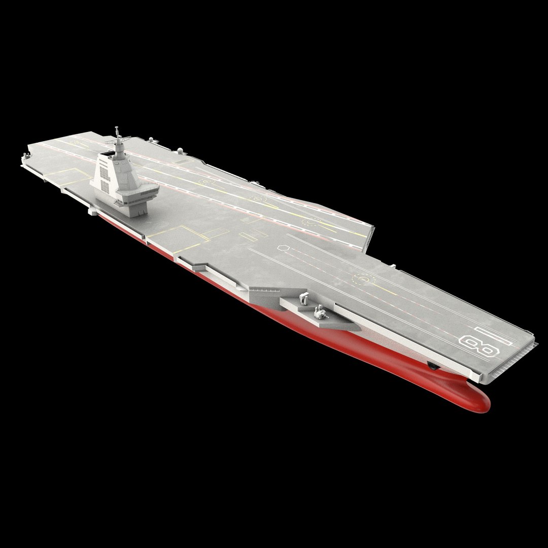 Type 003 Fujian Aircraft Carrier Low-poly 3D Model - TurboSquid 2115861