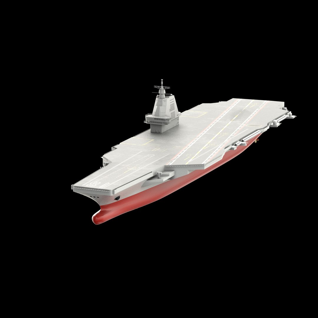 Type 003 Fujian Aircraft Carrier Low-poly 3D Model - TurboSquid 2115861