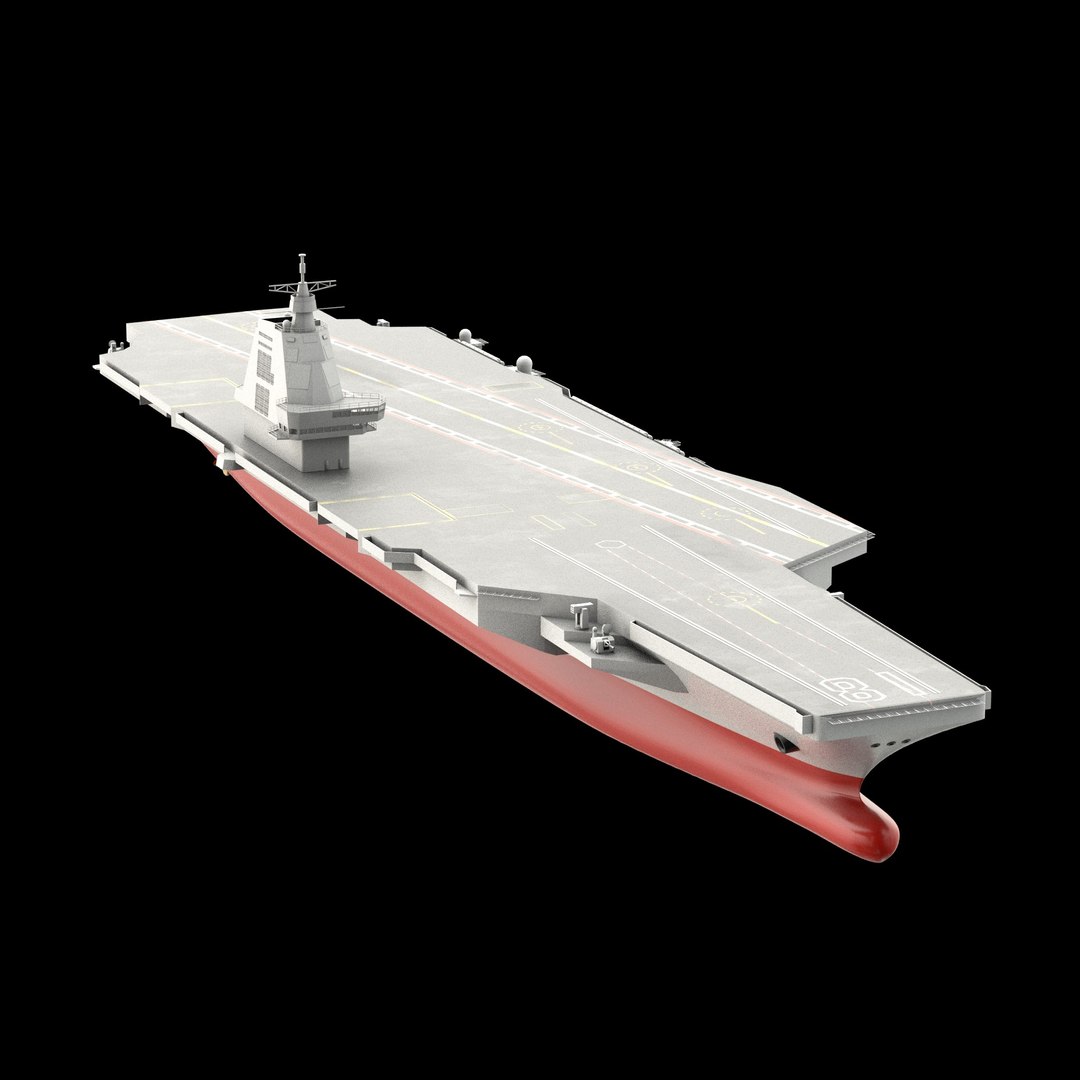 Type 003 Fujian Aircraft Carrier Low-poly 3D Model - TurboSquid 2115861