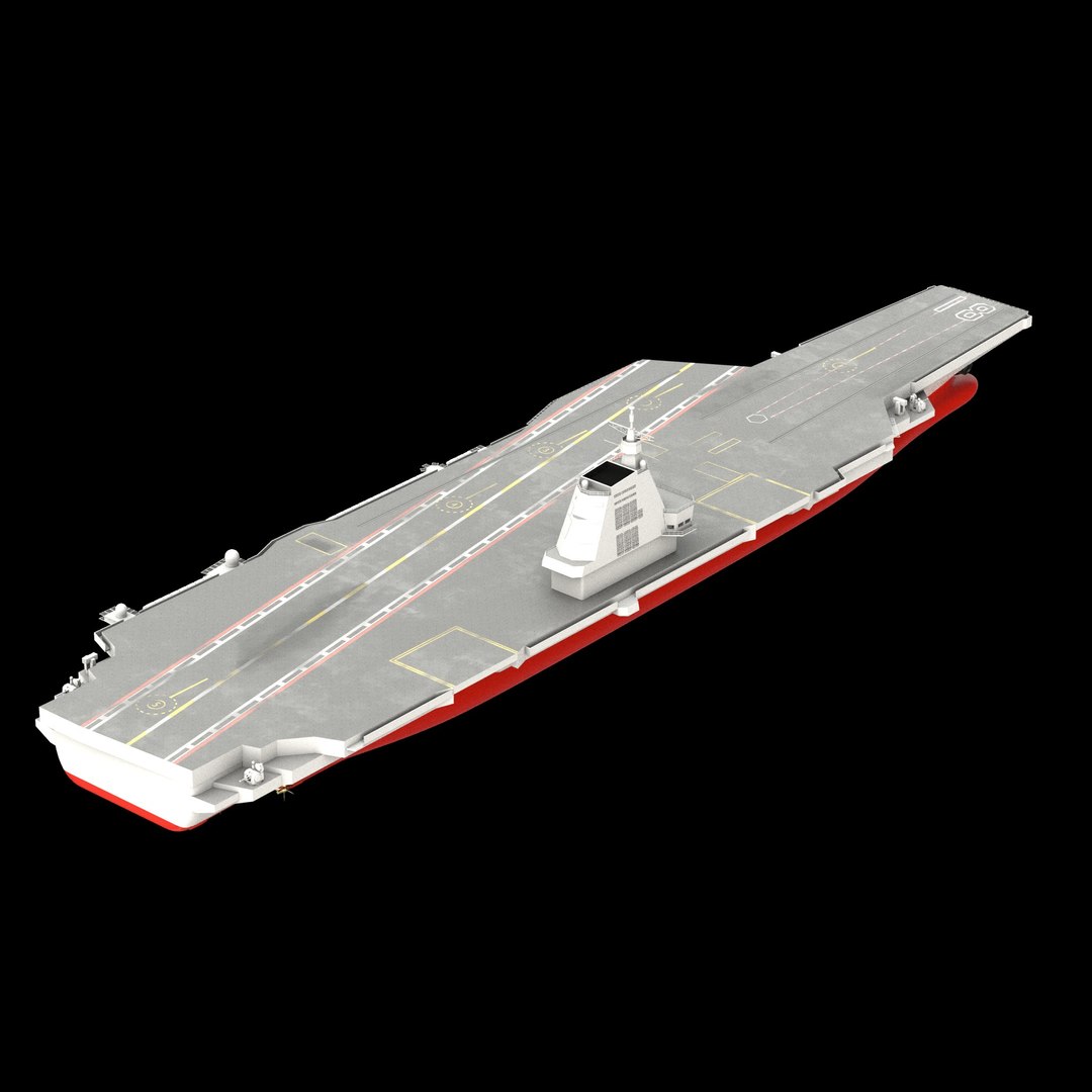 Type 003 Fujian Aircraft Carrier Low-poly 3D Model - TurboSquid 2115861