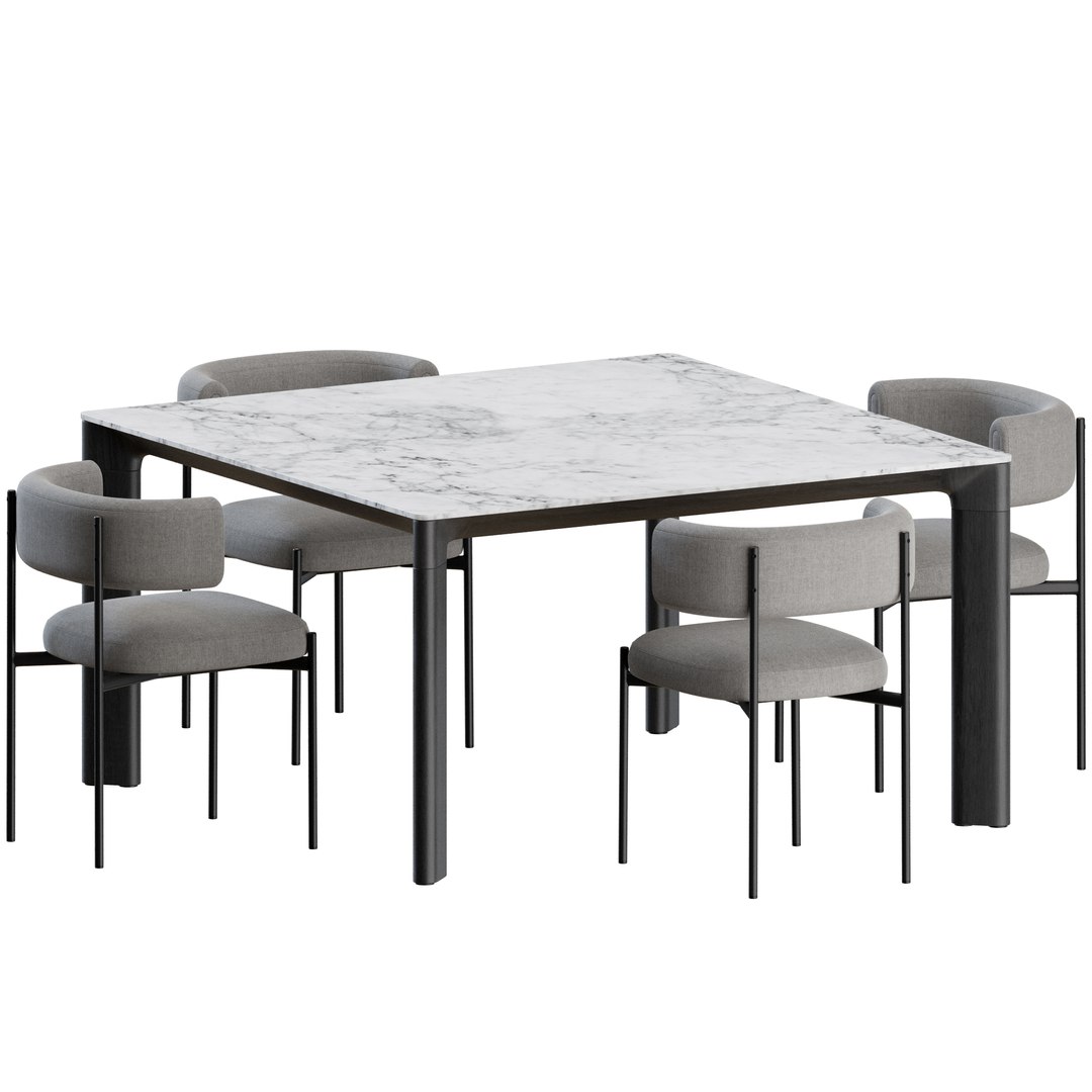 Amelie Chair And Planum Table By MIDJ 3D Model - TurboSquid 2299587