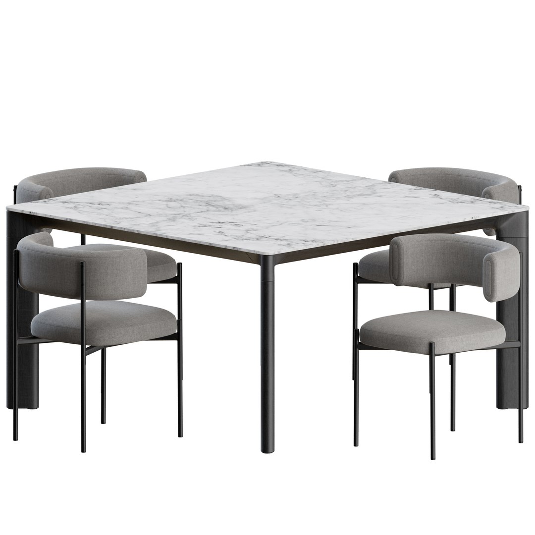 Amelie Chair And Planum Table By MIDJ 3D Model - TurboSquid 2299587