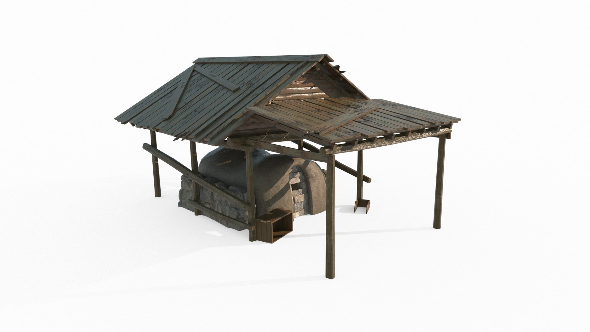 Asian Ancient Architecture Brick Kiln 3D Model - TurboSquid 2338611