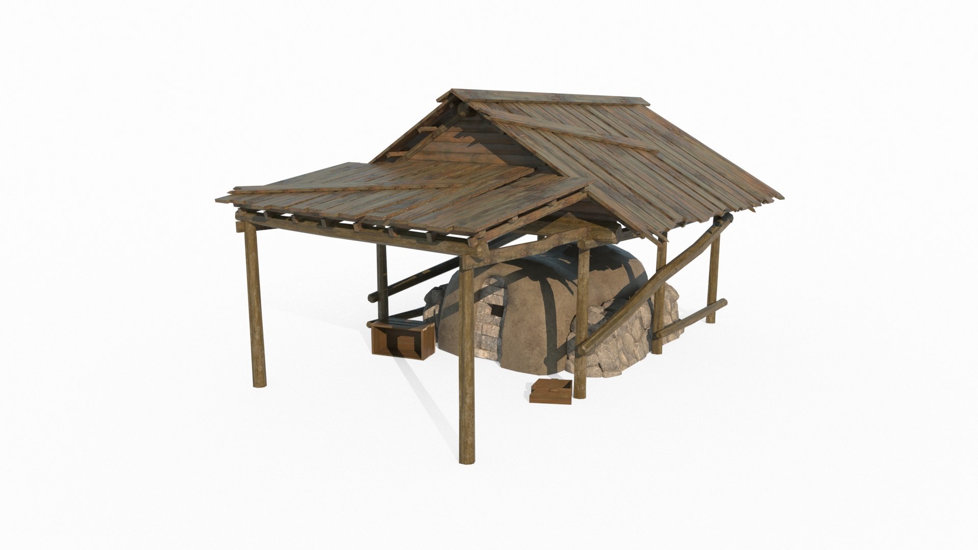 Asian Ancient Architecture Brick Kiln 3D Model - TurboSquid 2338611