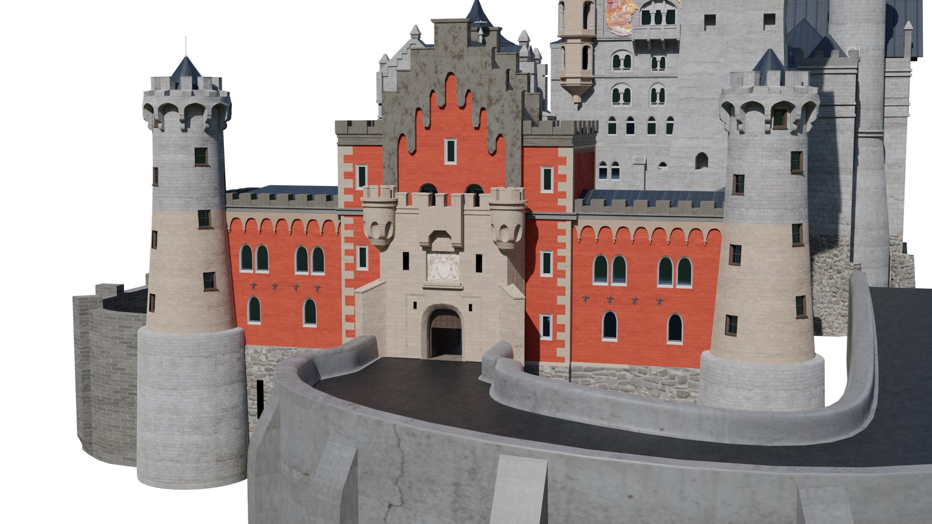 3D Neuschwanstein Castle - TurboSquid 2093282