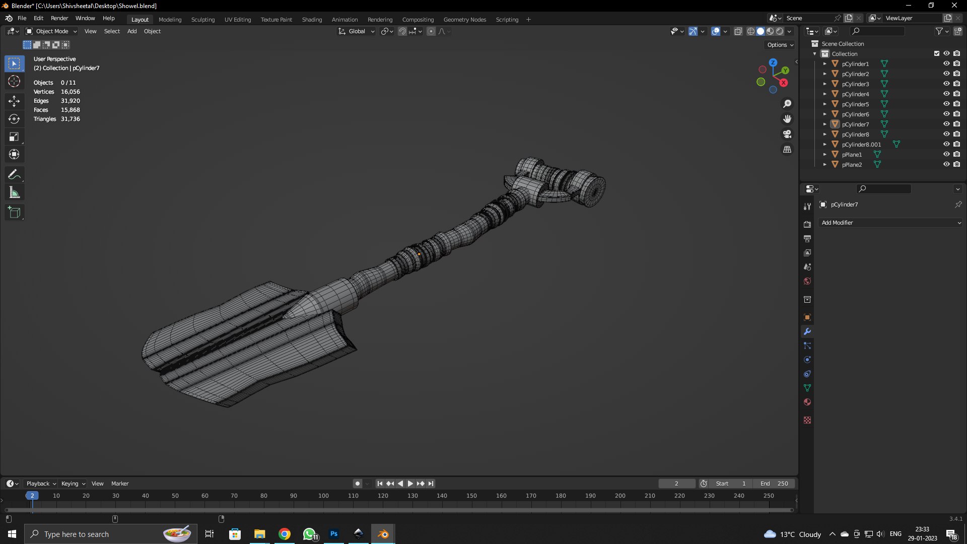 3D Showel - TurboSquid 2020496