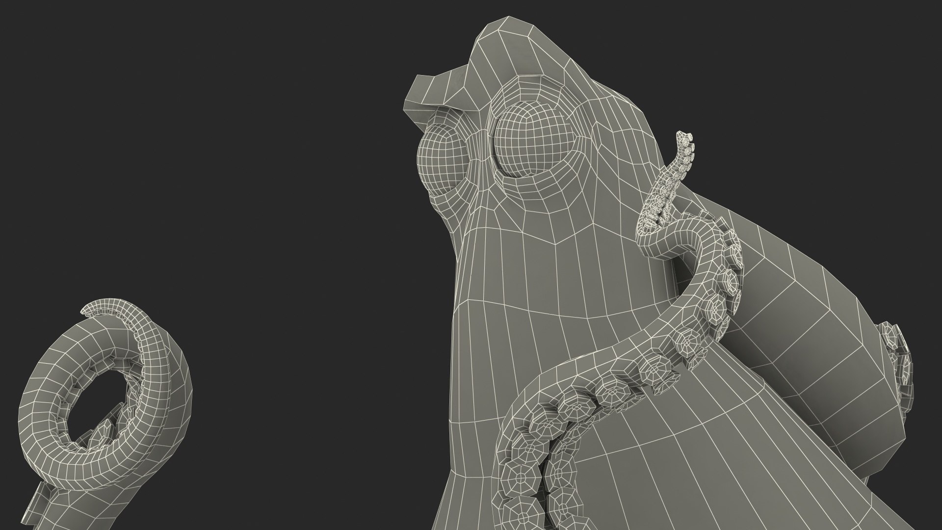 3D Cartoon Octopus Moving Pose Model - TurboSquid 1971811