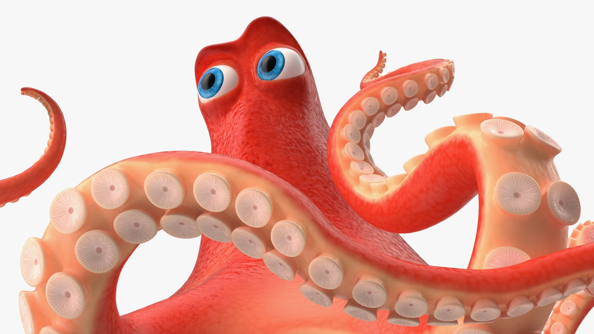 3D Cartoon Octopus Moving Pose model - TurboSquid 1971811