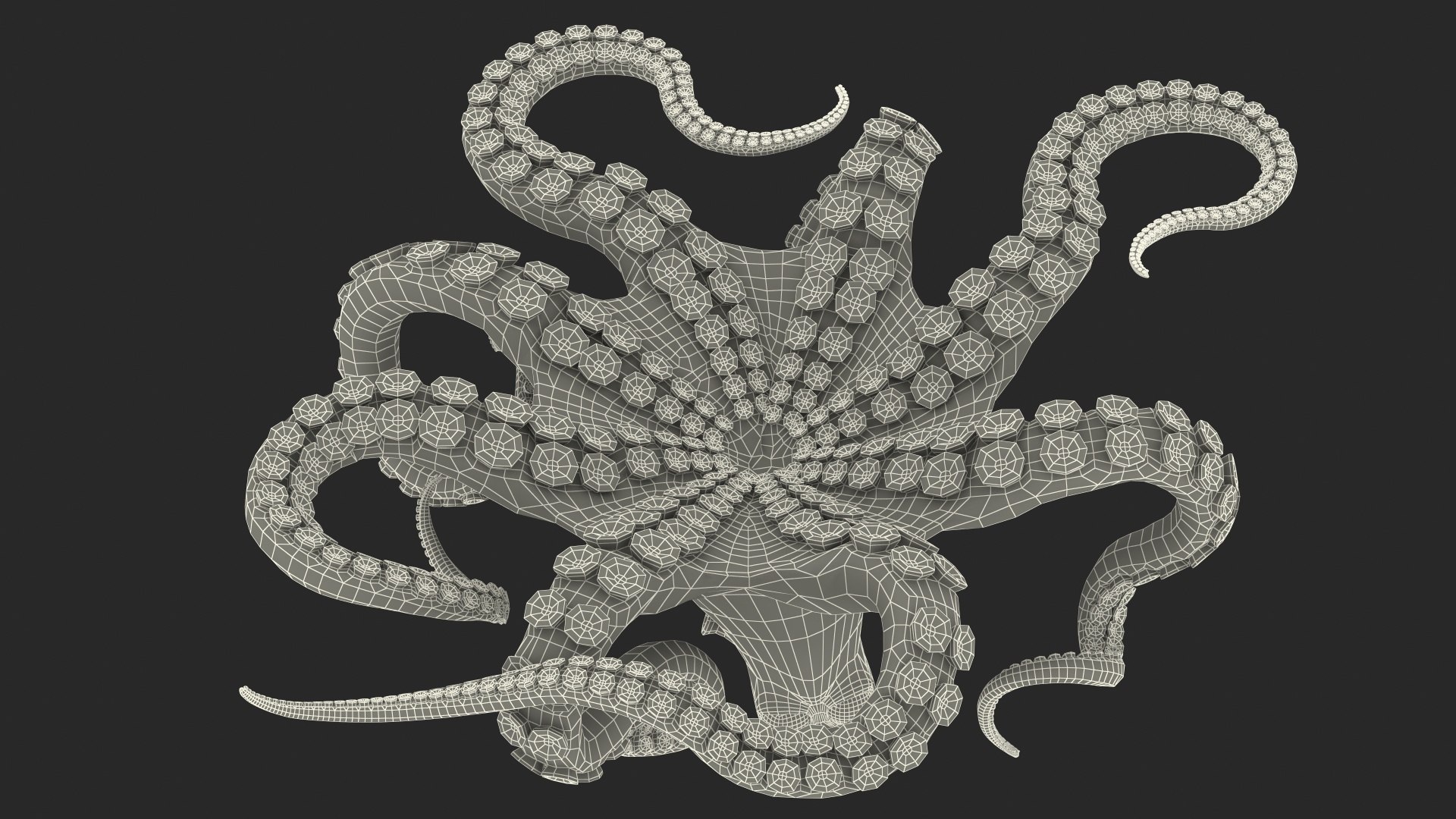 3D Cartoon Octopus Moving Pose Model - TurboSquid 1971811