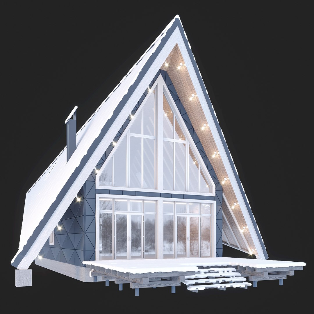 Winter House In The Forest 3D - TurboSquid 2191928