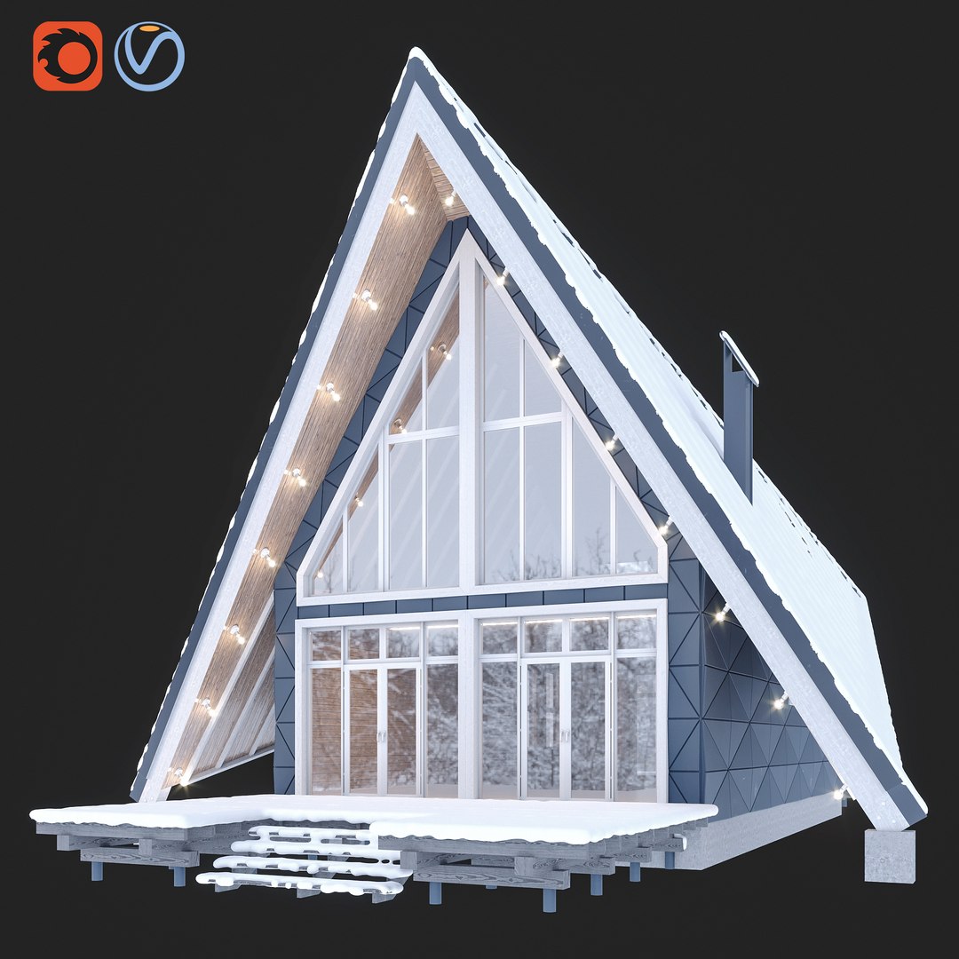 Winter House In The Forest 3D - TurboSquid 2191928