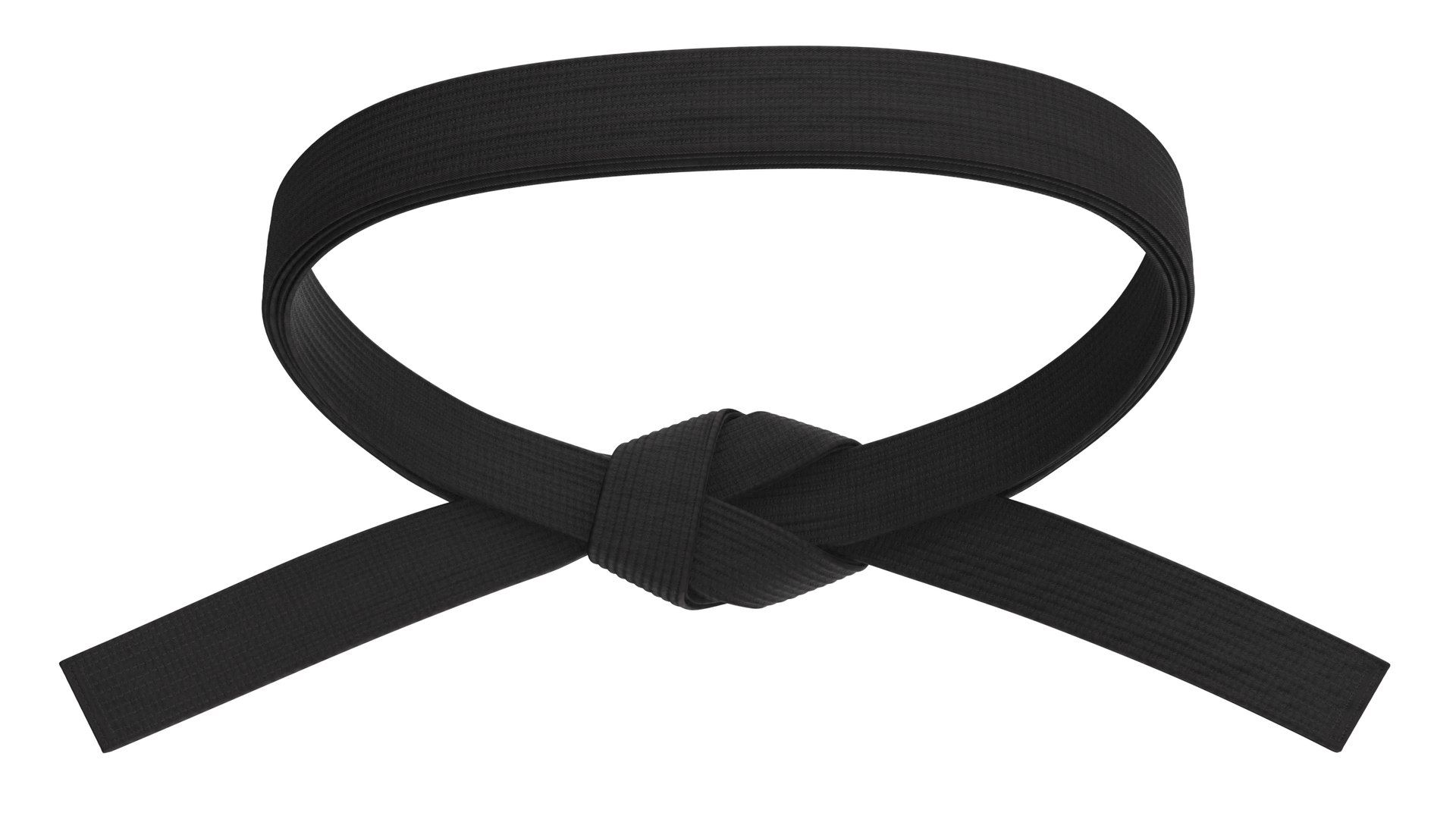 Kyokushin Black Waist Obi Belt Model - TurboSquid 2132268