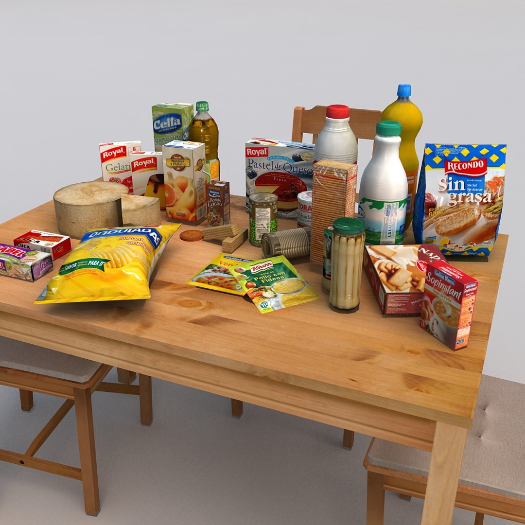 3d Model Food Realtime