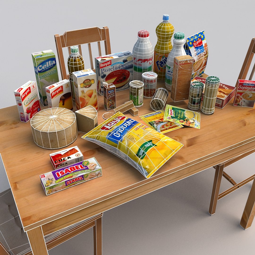 3d Model Food Realtime