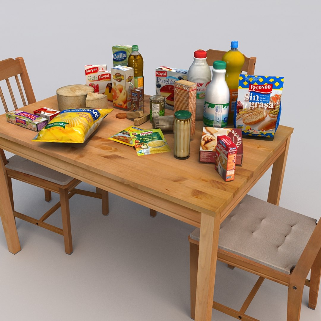3d Model Food Realtime