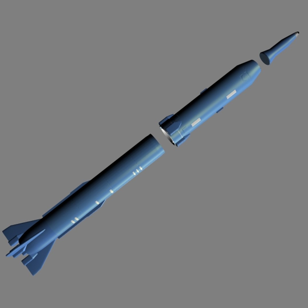 3dsmax Iranian Missile Sejil-2
