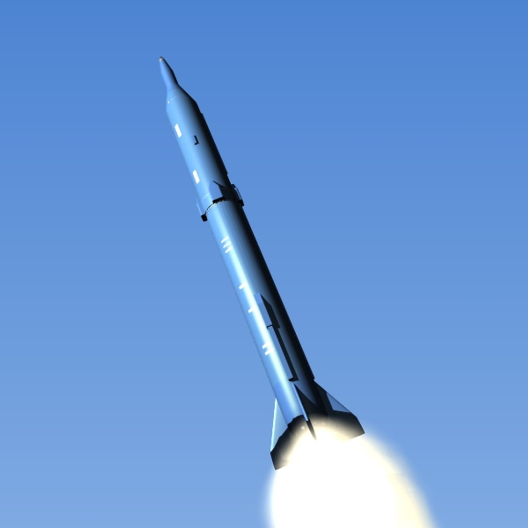 3dsmax Iranian Missile Sejil-2