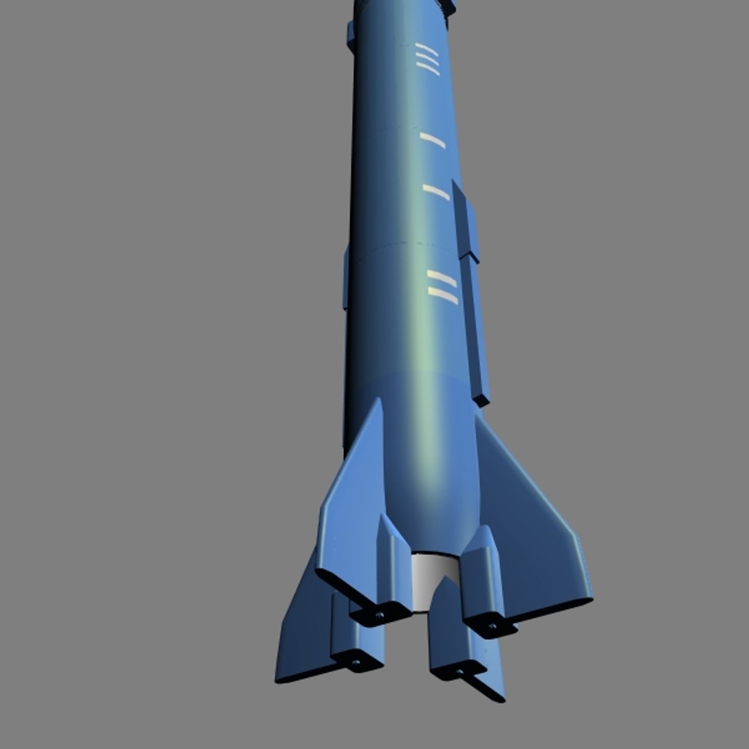 3dsmax Iranian Missile Sejil-2