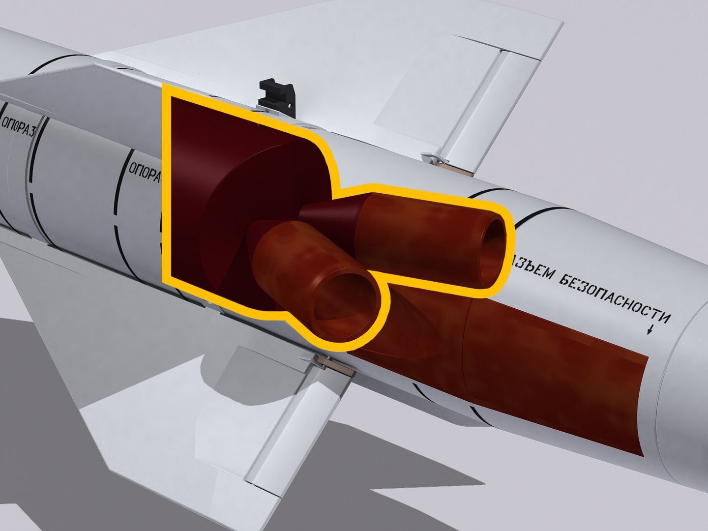 Kh-25 Missiles 3d 3ds