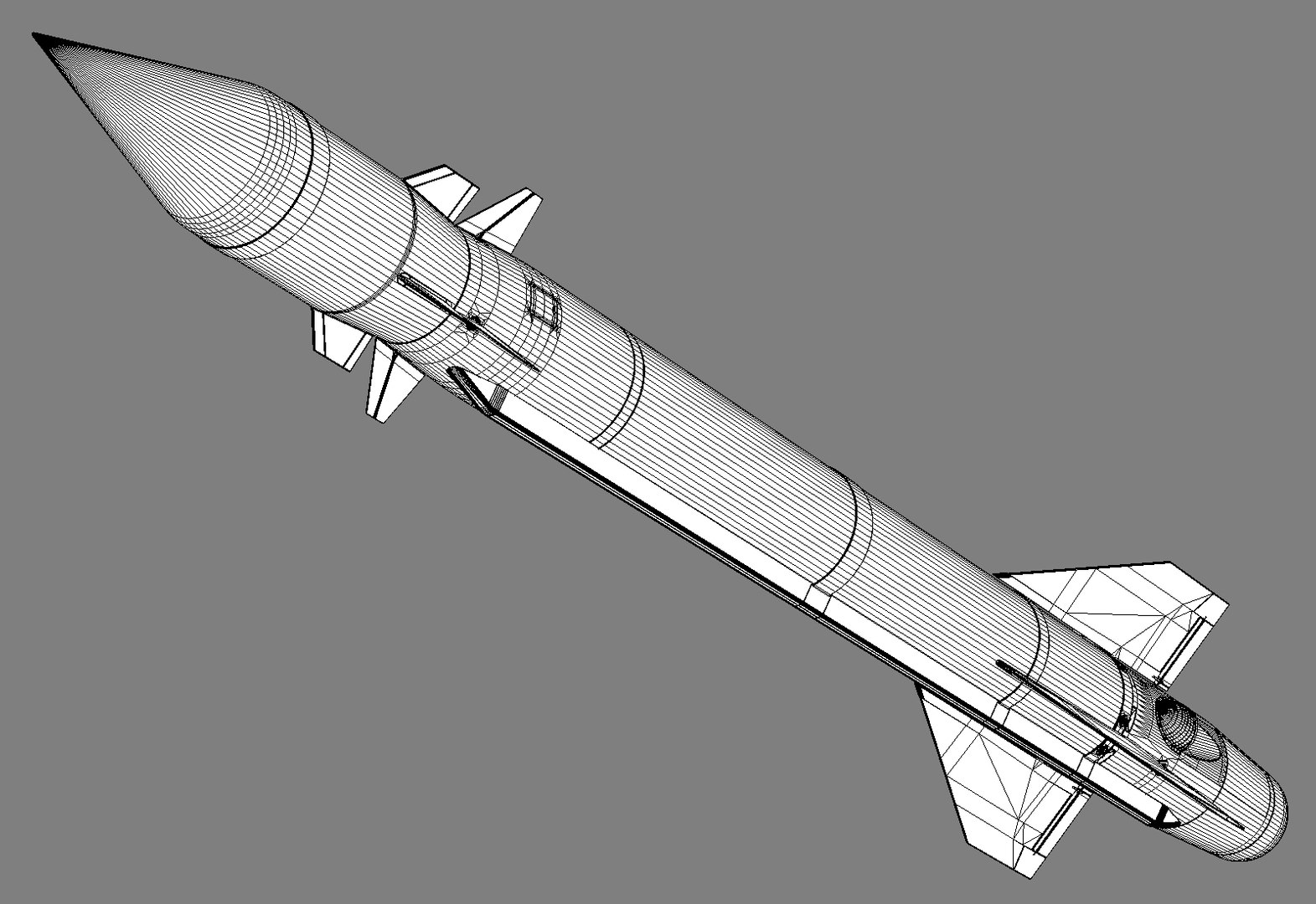 Kh-25 Missiles 3d 3ds